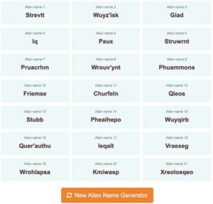 10 Best Alien Name Generator Websites