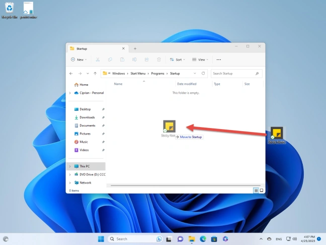 How to Make Sticky Notes Open on Startup in Windows 11